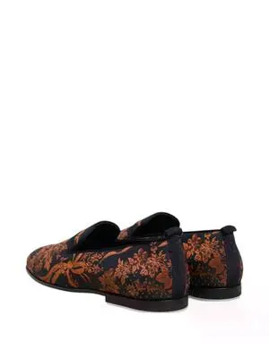 Dolce & Gabbana Floral Jacquard Loafers