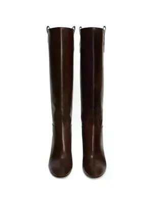 JIL SANDER Block-heel Leather Boots