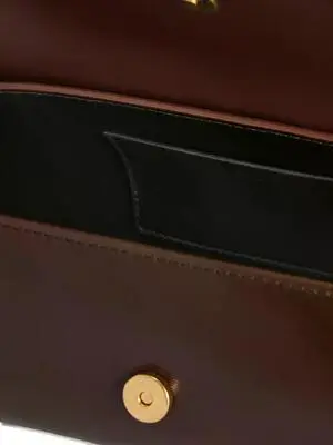 JIL SANDER Cannolo Leather Shoulder Bag - Brown