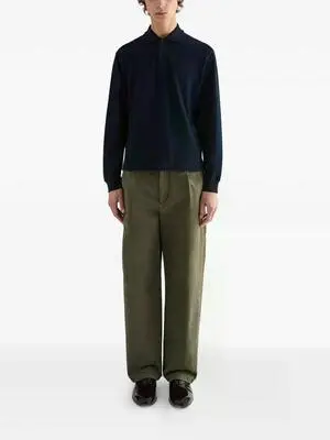 JIL SANDER Monogram-embroidered Polo Shirt