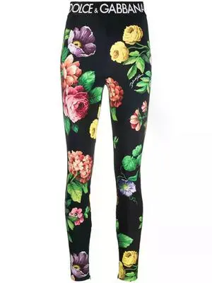 Dolce & Gabbana Floral-print Leggings
