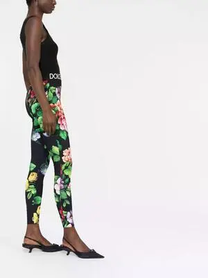 Dolce & Gabbana Floral-print Leggings