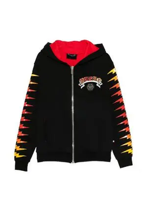 Philipp Plein Embellished Graphic Print Hoodie