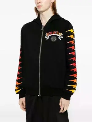 Philipp Plein Embellished Graphic Print Hoodie