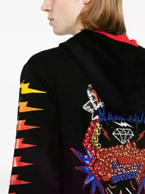 Philipp Plein Embellished Graphic Print Hoodie