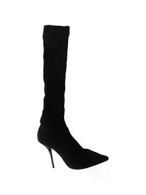 Dolce & Gabbana Knit Pointed-toe Stiletto Boots