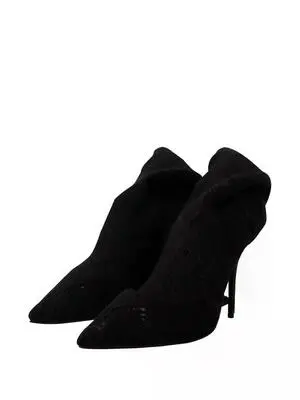 Dolce & Gabbana Knit Pointed-toe Stiletto Boots