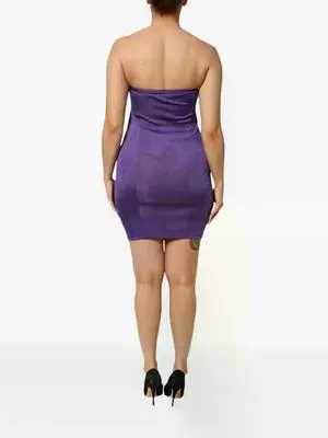 Roberto Cavalli Strapless Mini Dress With Drawstring Detail