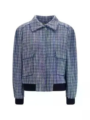 Kiton Zip-up Tweed Jacket
