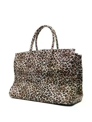 SECRET PON-PON Grace Leopard Print Patch Detail Shoulder Bag