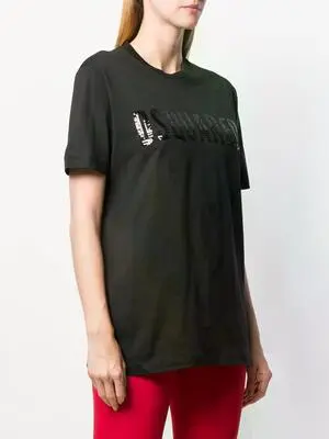 Dsquared2 Logo Print T-shirt - Black
