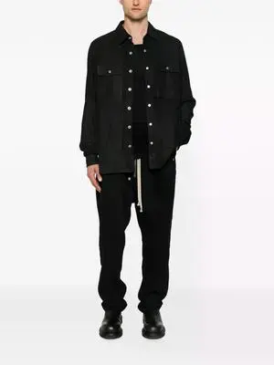 Rick Owens Suede Press-stud Jacket
