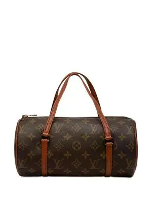 LOUIS VUITTON 1988 Monogram Papillon 26 Handbag - Brown