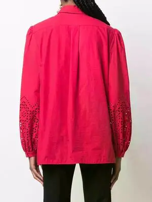 Alberta Ferretti Embroidered Cotton-blend Shirt
