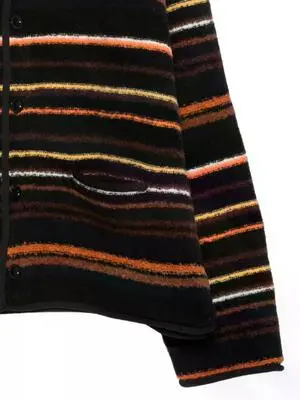 Sacai Striped Button-up Cardigan