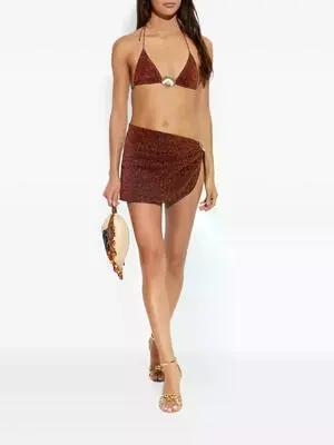 Oseree Shell-detail Lurex Bikini