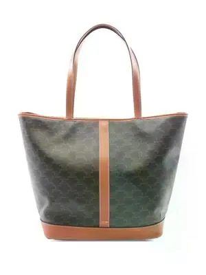 Celine Medium Triomphe Coated Canvas Cabas Tote Bag