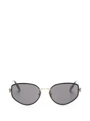BVLGARI Serpenti Geometric Frame Sunglasses - Gold