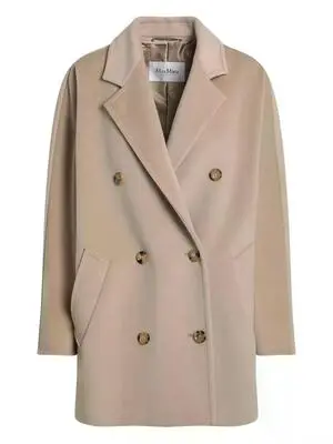 Max Mara Rebus Double-breasted Coat - Neutrals