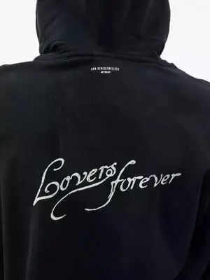 ANN DEMEULEMEESTER Logo Print Hoodie