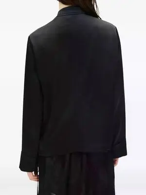 ANN DEMEULEMEESTER High-neck Satin Jacket