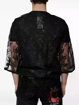 Dolce & Gabbana Floral-lace T-shirt