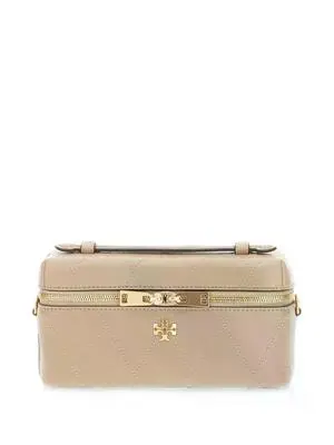 Tory Burch Quilted Leather Makeup Bag