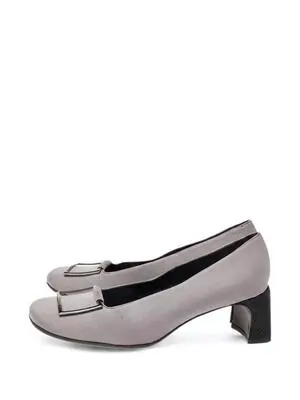 Gucci Square-toe Metal-trim Pumps