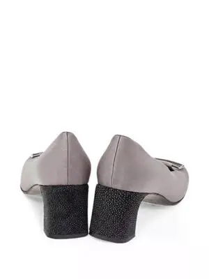 Gucci Square-toe Metal-trim Pumps