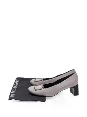Gucci Square-toe Metal-trim Pumps