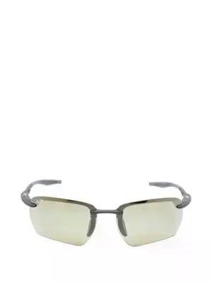 Maui Jim Ho'okipa Ultra G Rectangle-frame Sunglasses - Black