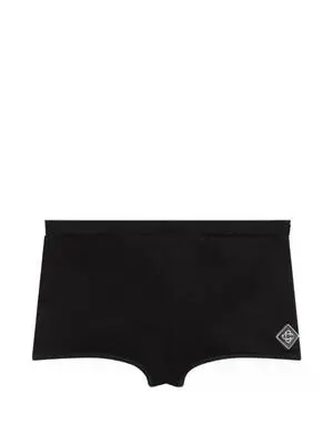 Casablanca Logo Plaque Belted Shorts