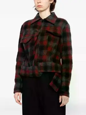 Yohji Yamamoto Checked Flap-pocket Jacket