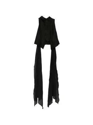 Yohji Yamamoto Layered Asymmetric-hem Waistcoat