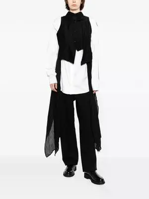 Yohji Yamamoto Layered Asymmetric-hem Waistcoat