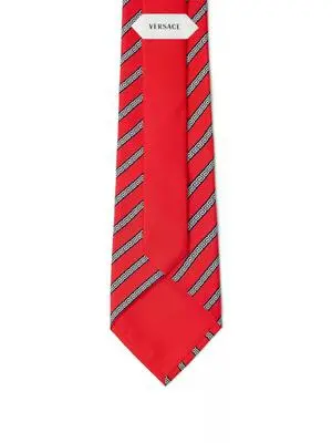 Versace Printed Silk Twill Neck Tie