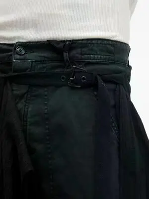 ANN DEMEULEMEESTER Aldrik Shirt-apron Midi Skirt