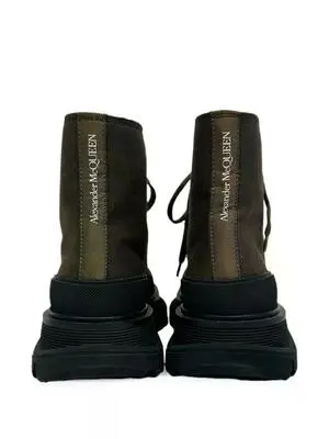 Alexander McQueen Tread Slick Lace Up High Top Sneakers
