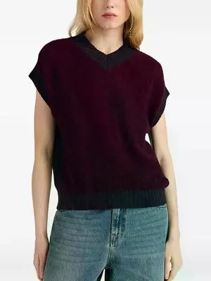 Momoni Runa Bouclé-knit Sleeveless Sweater