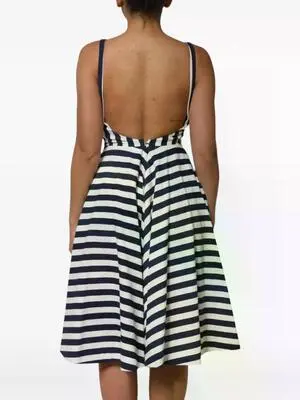 Dolce & Gabbana Striped A-line Midi Dress