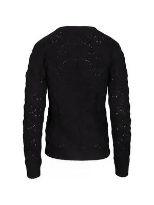 Etro Open-work Crew-neck Sweater