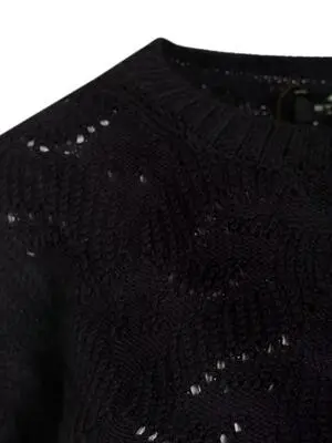Etro Open-work Crew-neck Sweater