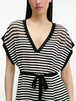 Liu Jo Striped Belted Mini Dress