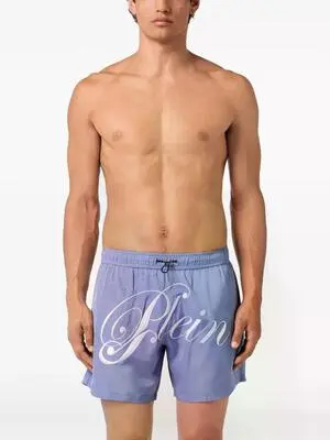 Philipp Plein Monogrammed Boardshorts - Blue
