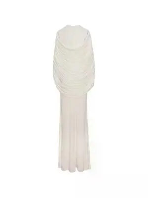 SEEN USERS Ruched Cape-style Maxi Dress