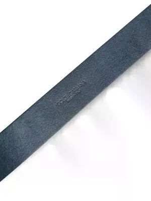 Dolce & Gabbana Logo Plaque Leather Belt