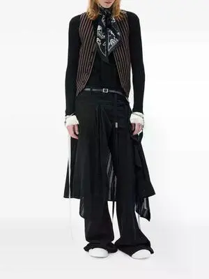 ANN DEMEULEMEESTER Pinstripe Waistcoat