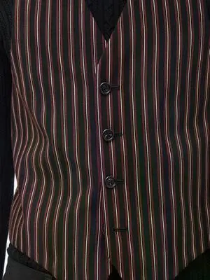 ANN DEMEULEMEESTER Pinstripe Waistcoat
