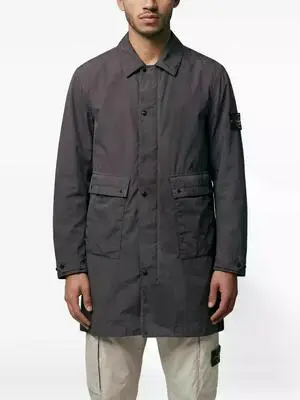 Stone Island Logo-patch Trench Coat