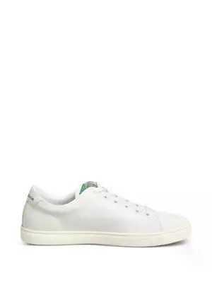 Dolce & Gabbana Embroidered Rose Leather Sneakers